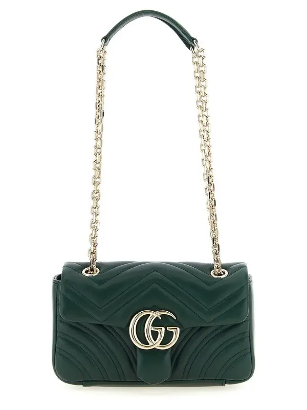 Gucci Gg Marmont Small Shoulder Bag - Green