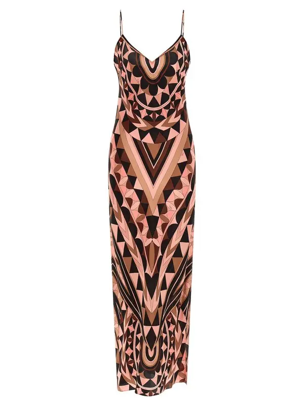 Emilio Pucci Manuba Print Silk Dress - Pink