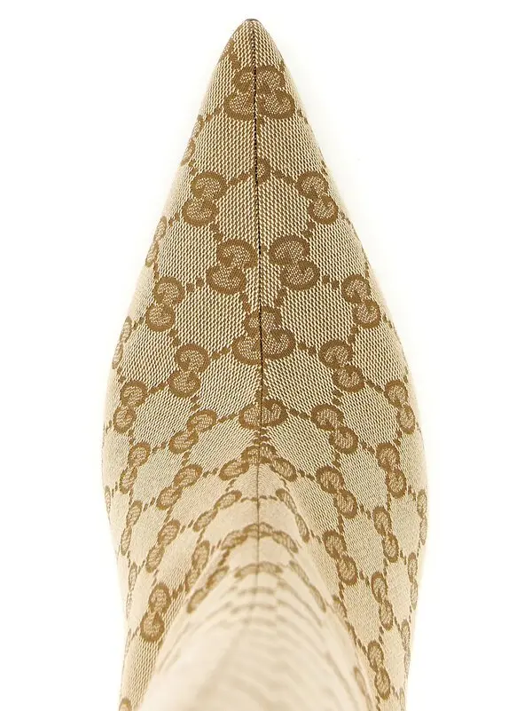 Gucci Bombshell Knee High Boots - Cream