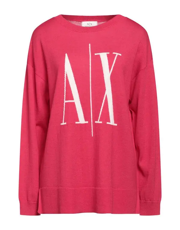 Armani Exchange Sweater Size Virgin Wool, Wool, Polyamide - Red