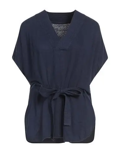 Majestic Filatures T-shirt Size Linen, Elastane - Navy