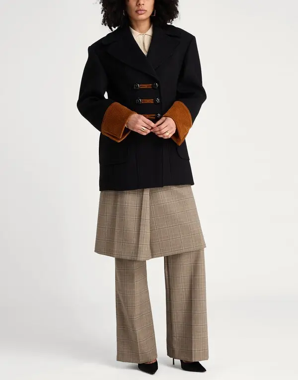 Rabanne Coat Size Virgin Wool, Polyamide, Cotton