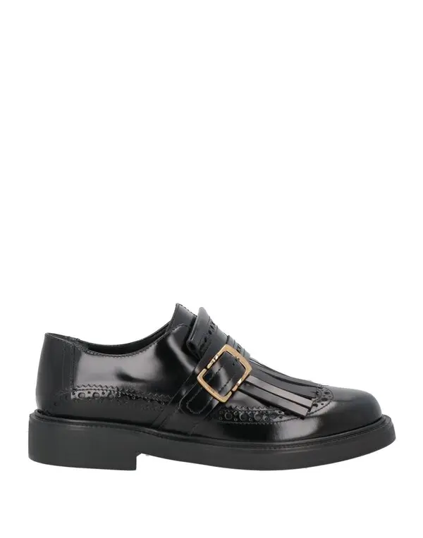 TOD'S Leather Loafers With Monk Strap And Fringes