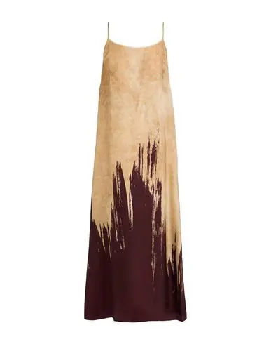 UMA WANG Maxi Dress Sand Size Viscose, Cupro