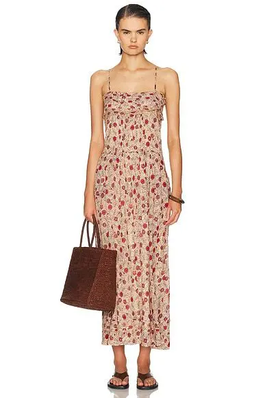 Isabel Marant Étoile Demy Printed Cotton Midi Dress