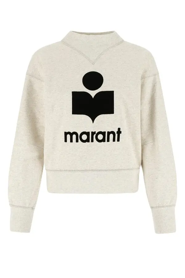 Isabel Marant Étoile Melange Sand Cotton Blend Moby Sweatshirt
