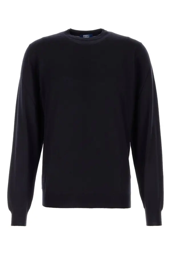 Fedeli Midnight Wool Argentina Sweater