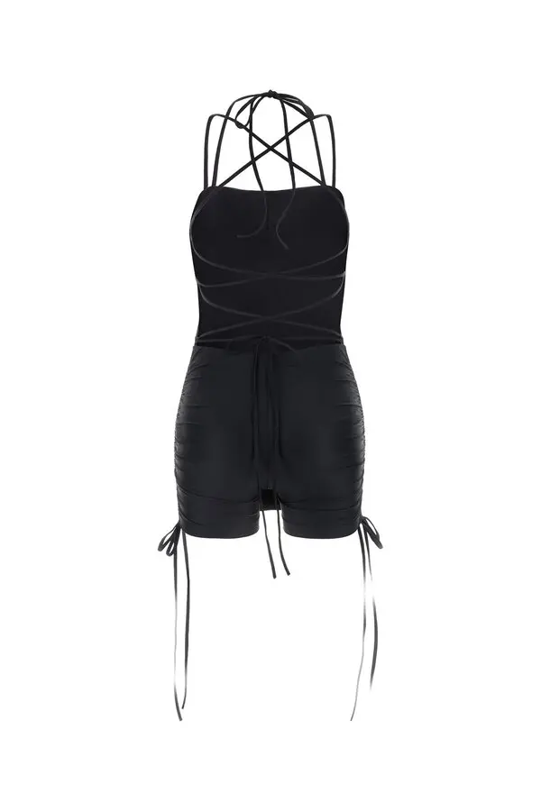 Balenciaga Stretch Nylon Mini Dress