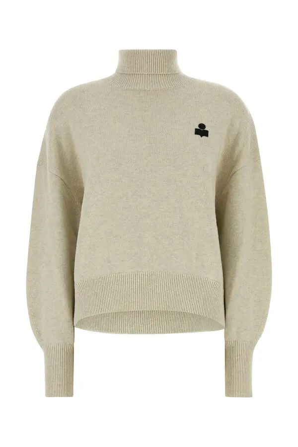 Isabel Marant Étoile Melange Sand Cotton Blend Oversize Nasha Sweater