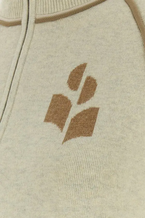 Isabel Marant Étoile Melange Stretch Cotton Blend Lanya Cardigan
