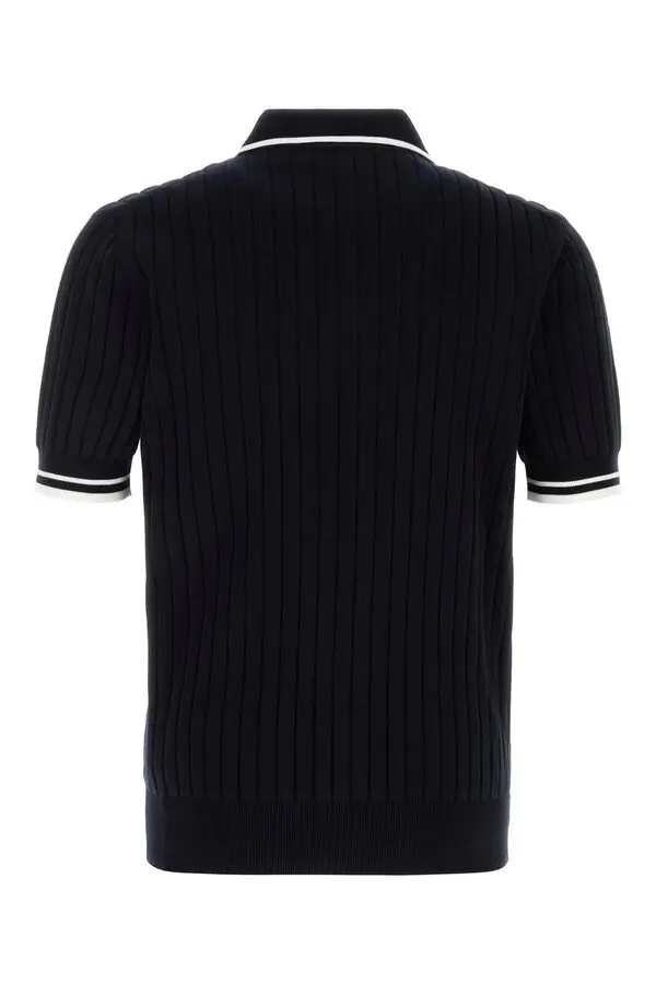 Dolce & Gabbana Midnight Knit Polo Shirt
