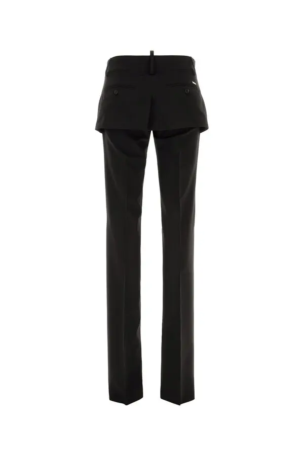 Dsquared2 Stretch Wool Peek-a-boo Blend Pant