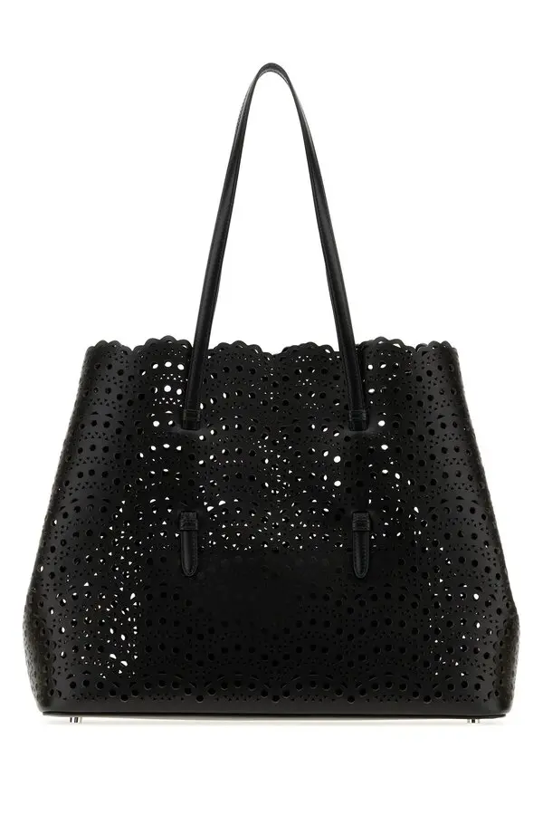 Alaïa Leather Mina 37 Shopping Bag