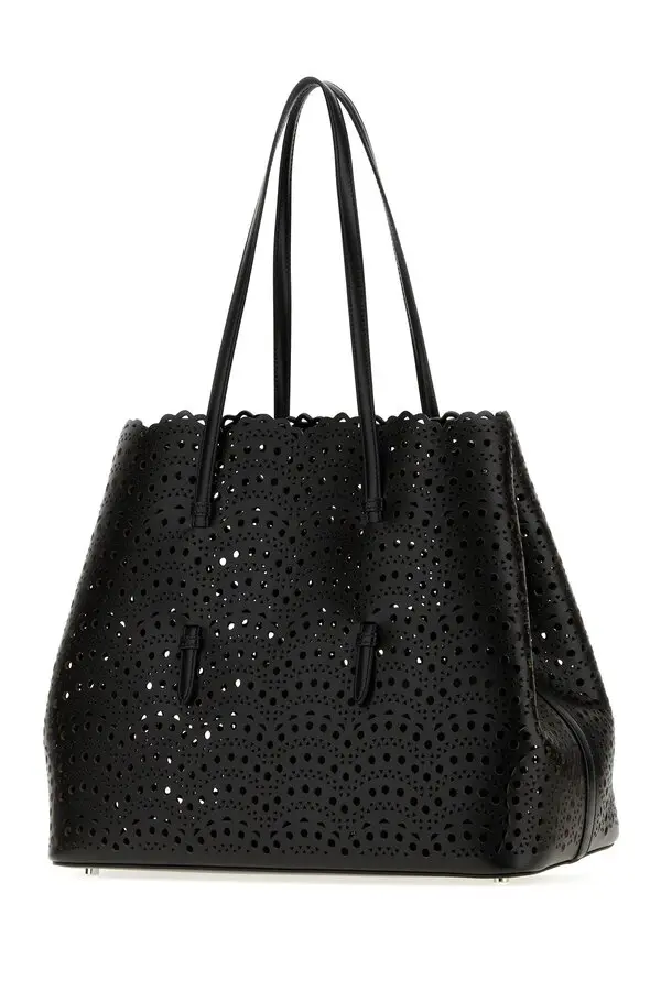 Alaïa Leather Mina 37 Shopping Bag