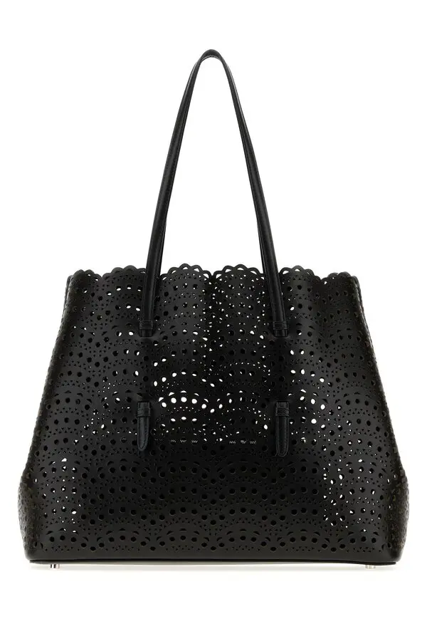 Alaïa Leather Mina 37 Shopping Bag