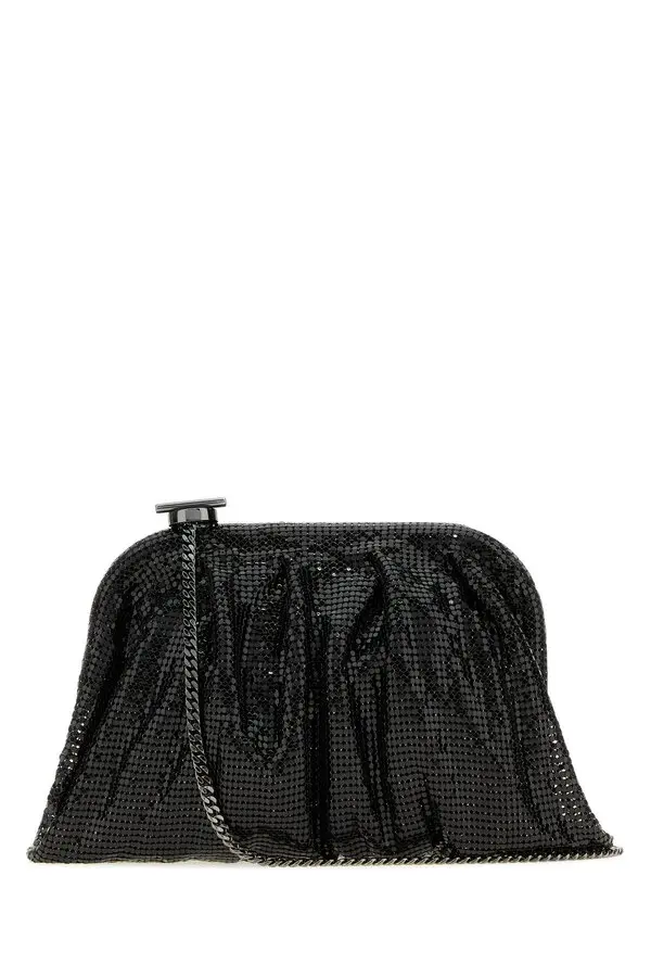 Benedetta Bruzziches Embellished Fabric Small Venus Clutch