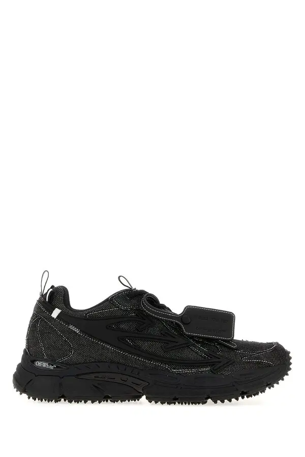 Off-White Denim Sneakers - Black
