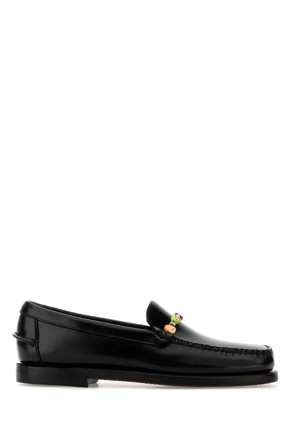 SEBAGO Leather Frank Loafers - Black
