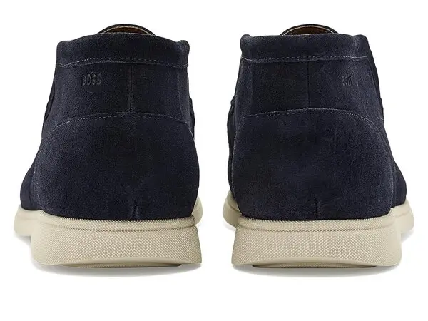 BOSS Sienne Wallaby Ankle Boots With Moc Toe - Blue