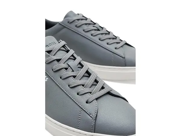 BOSS Kieran Mesh Cupsole Sneakers Shoes Medium Gray - Brown