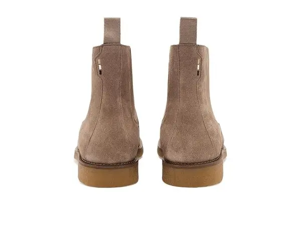 BOSS Kope Suede Chelsea Boots Boots Open - Beige