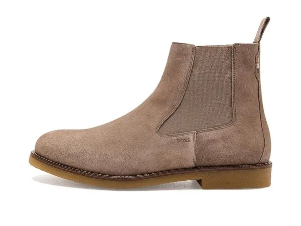 BOSS Kope Suede Chelsea Boots Boots Open - Beige