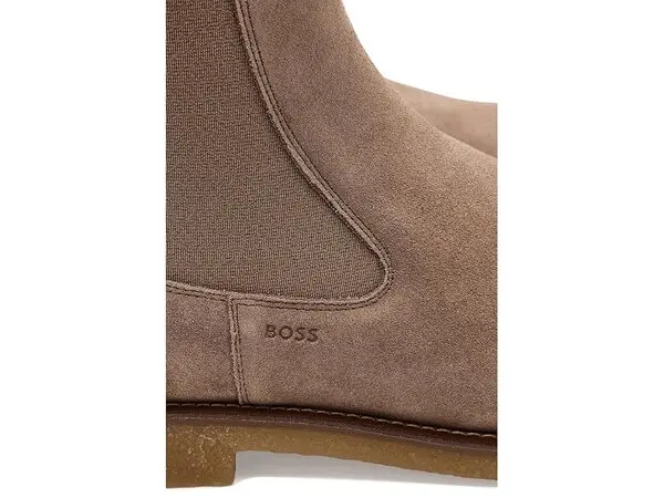 BOSS Kope Suede Chelsea Boots Boots Open - Beige