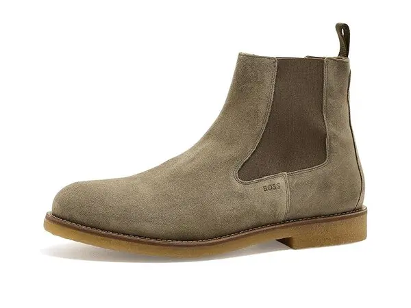BOSS Kope Suede Chelsea Boots - Green