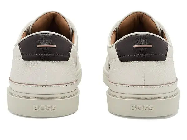 BOSS Gary Two Tone Leather Sneakers Shoes Open