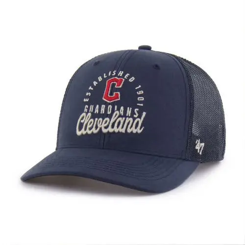 '47 47 Cleveland Guardians Pitstop Trucker Adjustable Hat - Navy