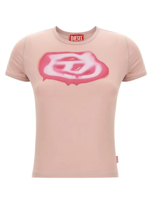 DIESEL® T-uncuties-long-s3' T-shirt - Pink