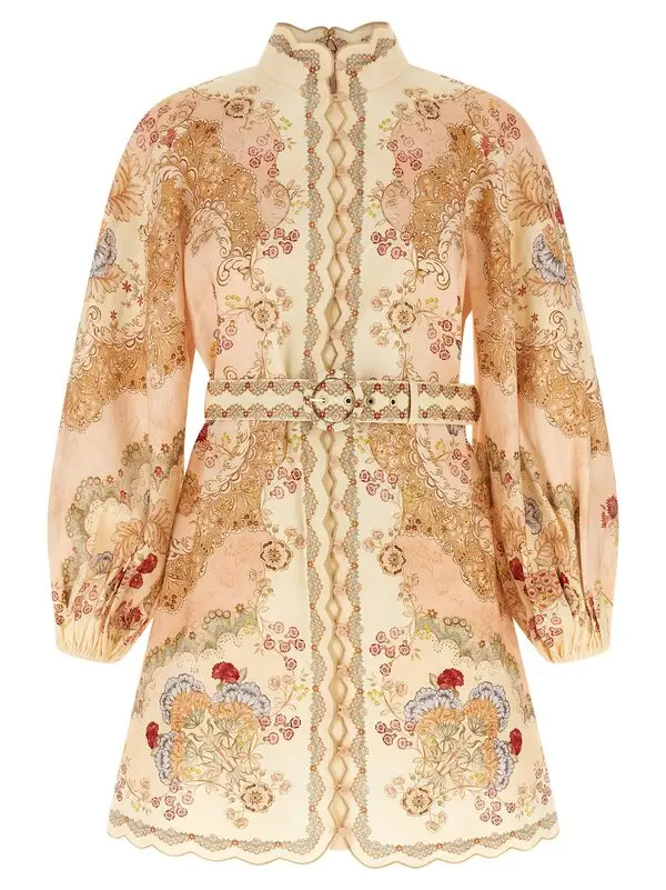 Zimmermann Daylight Mini Dress - Pink