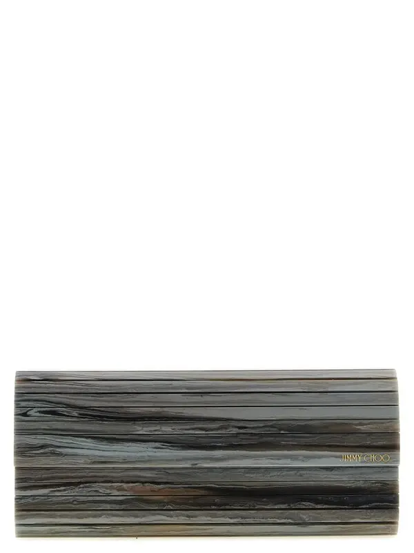 JIMMY CHOO Sweetie' Marble Effect Clutch - Gray