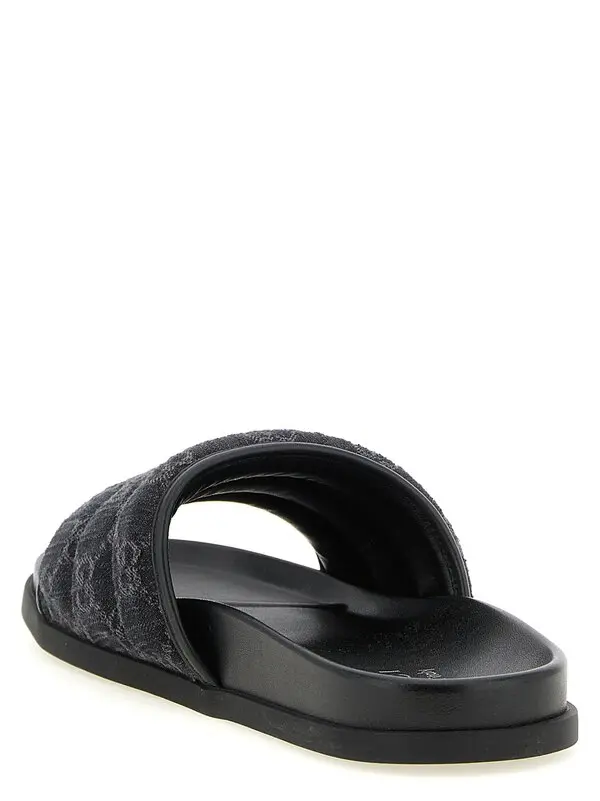 Gucci Gg Denim Slides