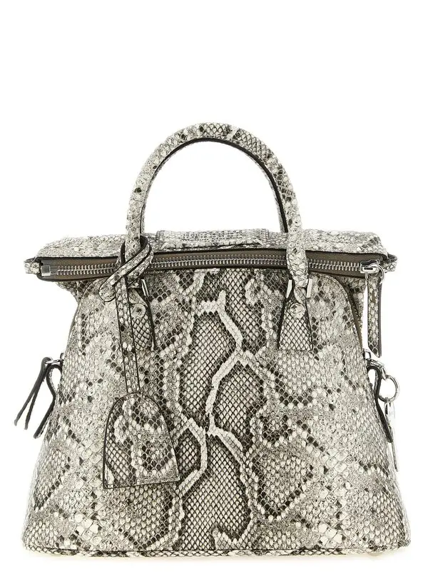 MAISON MARGIELA 5ac Classique' Mini Shoulder Bag - Gray