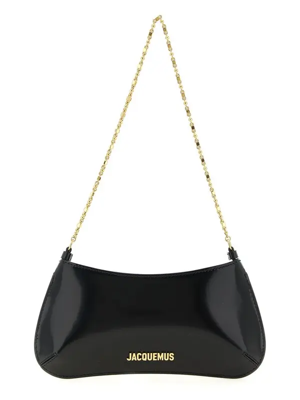 Jacquemus Le Petit Bisou Chaîne Shoulder Bag - Black