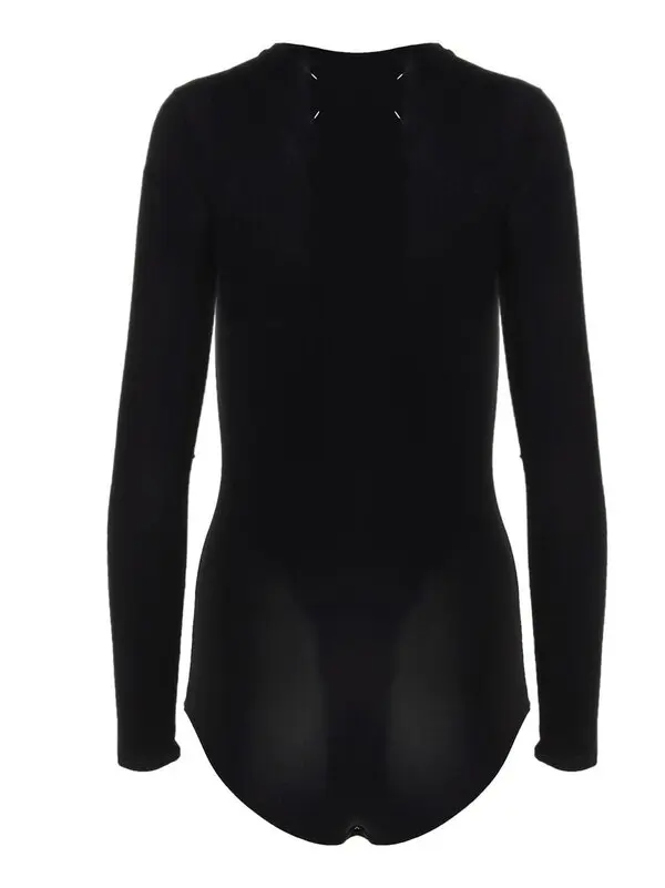 MAISON MARGIELA Long Sleeves Crew Neck Bodysuit