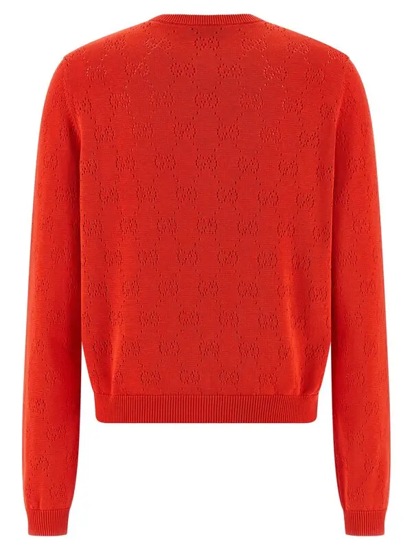 Gucci Openwork Gg Cardigan