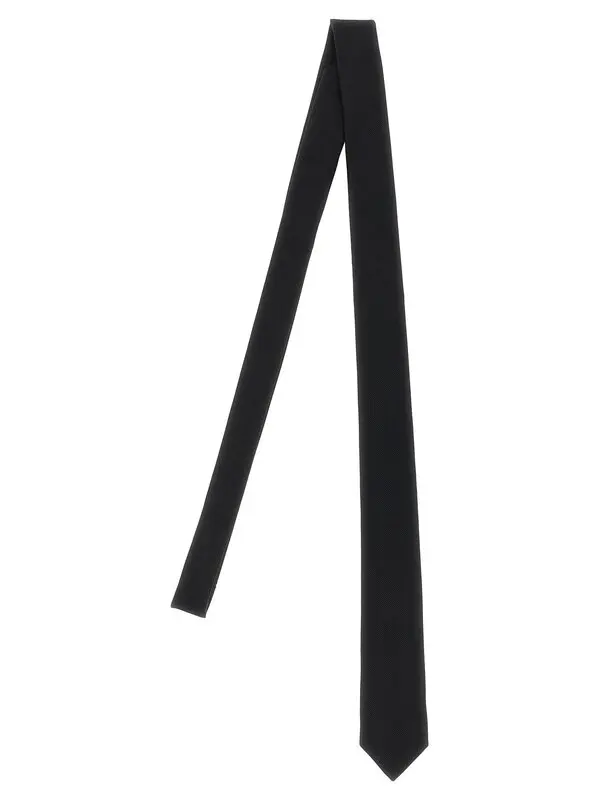 Saint Laurent Reps Bio 5' Tie - Black