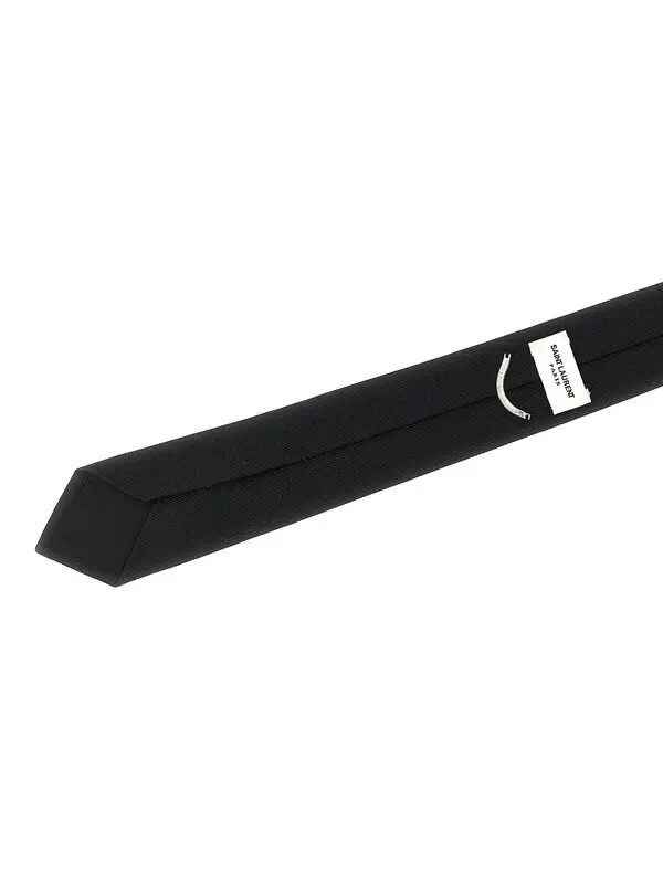 Saint Laurent Reps Bio 5' Tie - Black