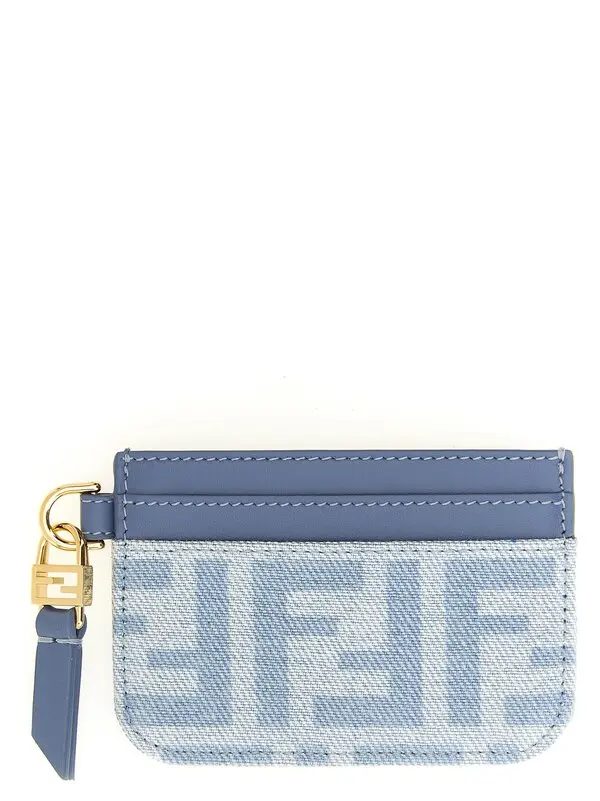 Fendi Baguette' Card Holder - Blue