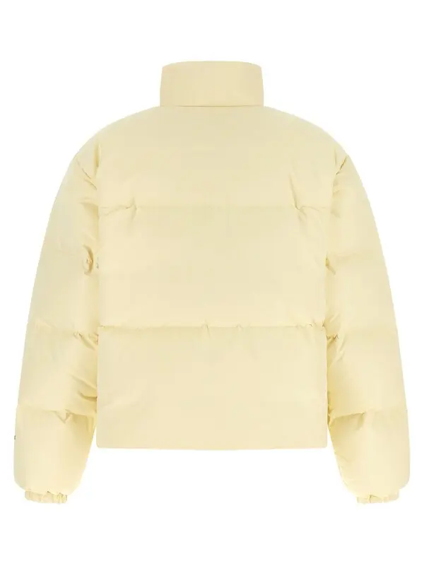 JIL SANDER Technical Fabric Quilted Down Jacket - Cream