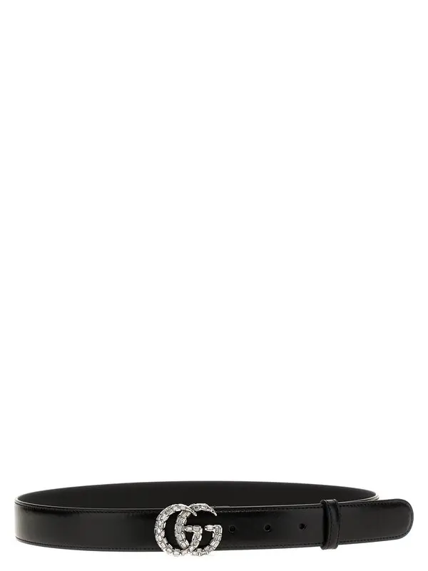 Gucci Gg Marmont Belt - Black