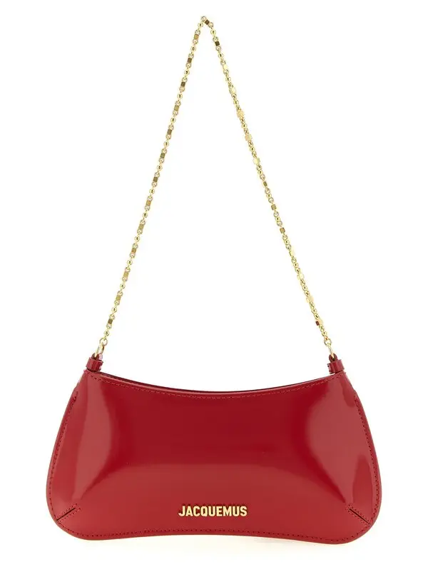 Jacquemus Le Petit Bisou Chaîne Shoulder Bag - Red