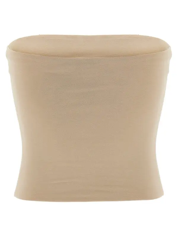Brunello Cucinelli Off-the-shoulder Stretch Cotton Bandeau Top