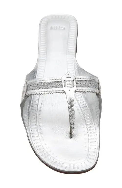 Mango Metallic Flip Flop