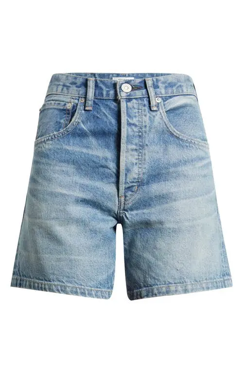 Moussy Vintage Harrisburg High Waist Denim Shorts