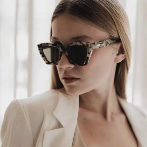 TAXXON EYEWEAR Osca Cream Sunglasses