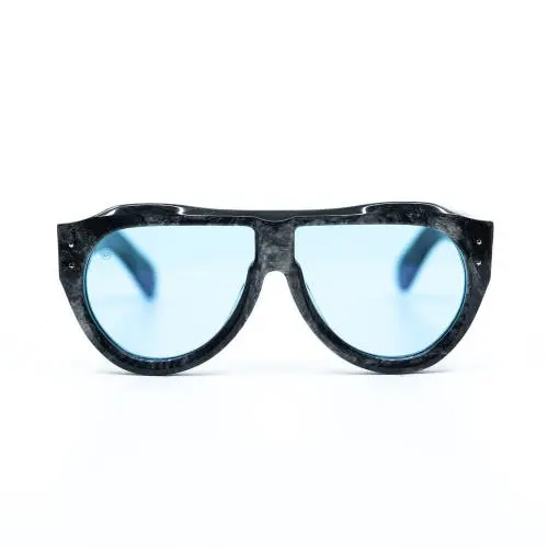 TAXXON EYEWEAR Otto Marble Sunglasses - Blue