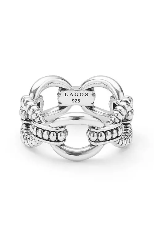 Lagos Sterling Link Ring